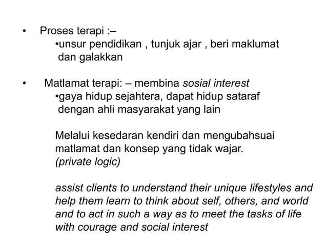 terapi adlerian/ psikologi individu | PPTX