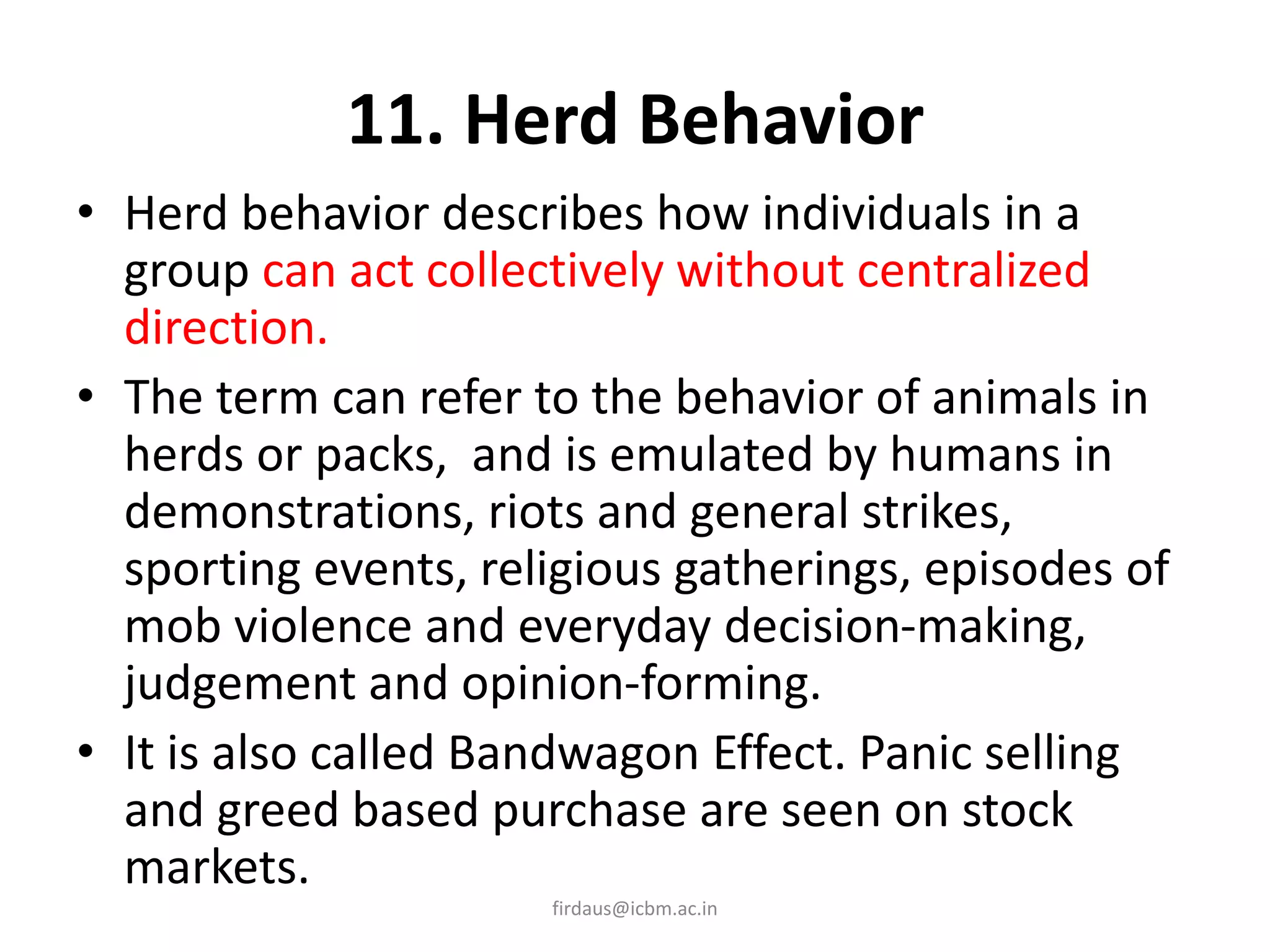 BEHAVIOURAL FINANCE | PPTX