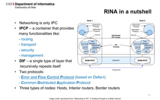 First Contact: Can Switching to RINA save the Internet? | PPT