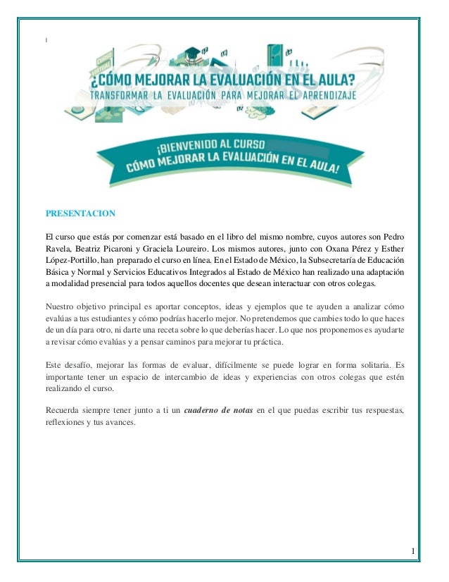 Libro Cómo Mejorar La Evaluación En El Aula Pdf - Libros Famosos