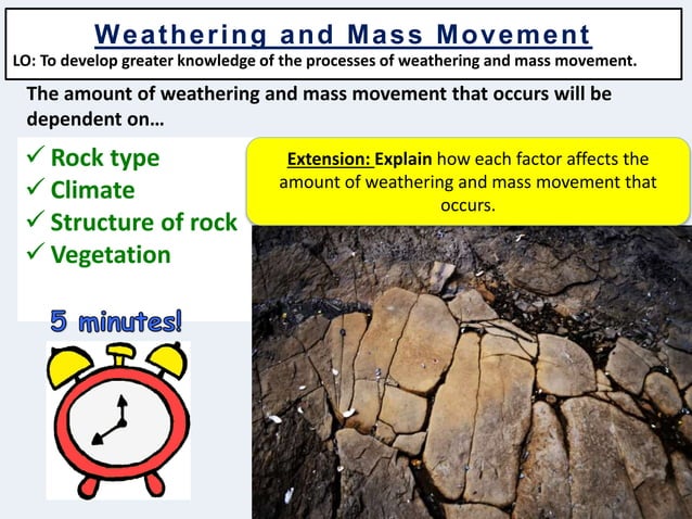 2. weathering and mass movement | PPTX | Geology | Science