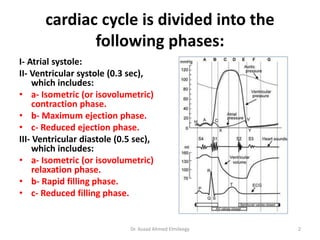 2. cardiac cycle and heart rate (dental) | PPTX