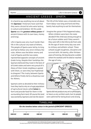 2.3 greece worksheet | PDF