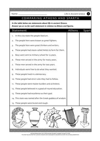2.3 greece worksheet | PDF
