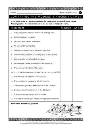2.3 greece worksheet | PDF