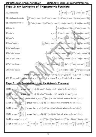 2. successive differentiation