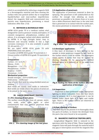 Experimental Validation on ASTM A516 Grade 70 Carbon Steel by Non ...
