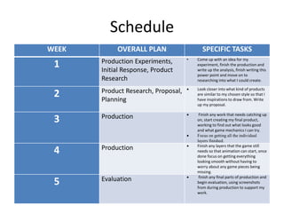 Initial Plans Video Game | PPTX | Video Game Genres | Video Gaming