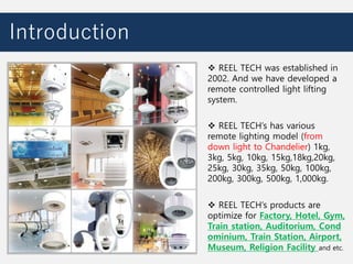 All about REEL TECH's Remote Lighting Lifter (Various Installation ...