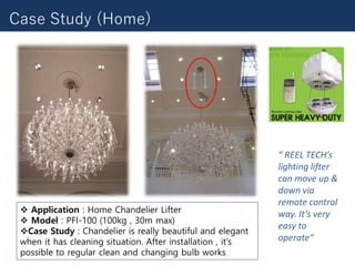 All about REEL TECH's Remote Lighting Lifter (Various Installation ...