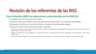 Redes Integradas de Servicios de Salud - RISS | PPTX
