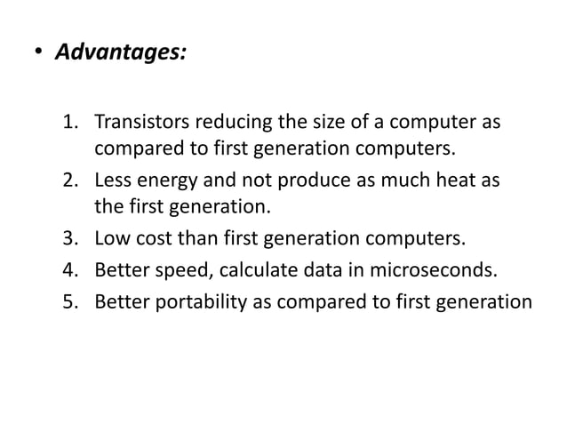 Generations of computer | PDF | Computing | Technology & Computing