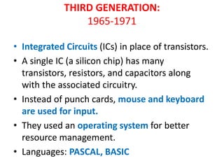 Generations of computer | PDF