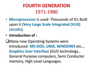 Generations of computer | PDF
