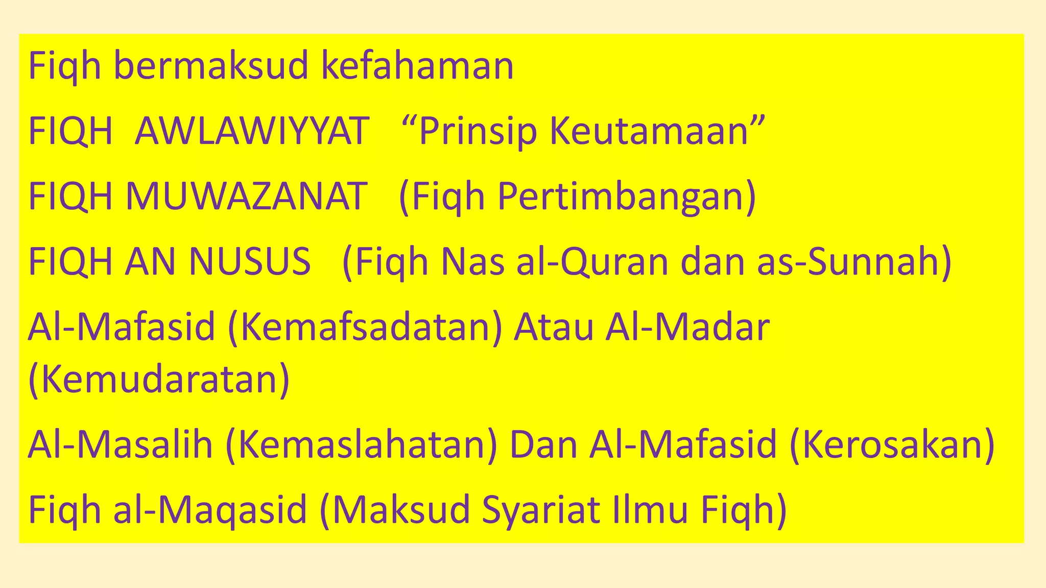 1. FIQH AWLAWIYYAT DAN MAQASID SYRAK | PPTX