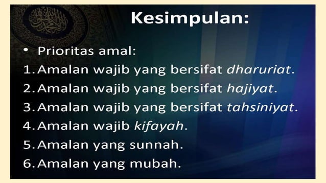 1. FIQH AWLAWIYYAT DAN MAQASID SYRAK | PPTX