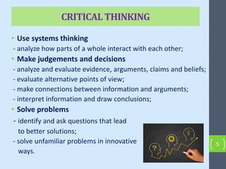 Building Critical Thinking Skills | PPT