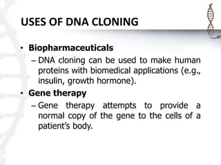Introduction to DNA Cloning | PPTX