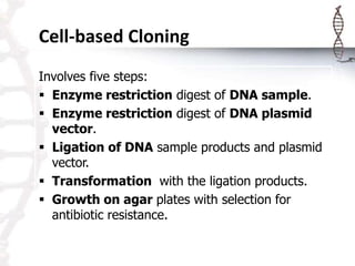 Introduction to DNA Cloning | PPTX