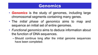 Genes, Genomics and Proteomics | PPTX
