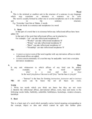 WORD FORMATION | PDF