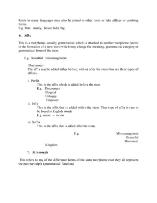 WORD FORMATION | PDF