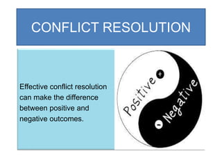 Effective Conflict Resolution | PPTX