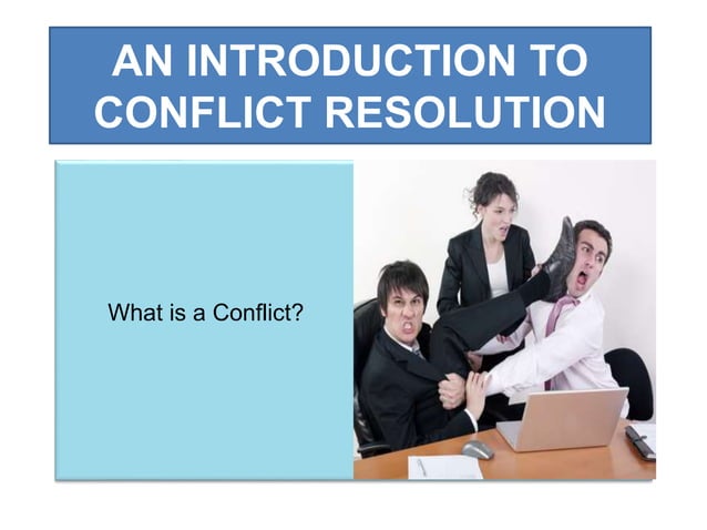 Effective Conflict Resolution | PPT