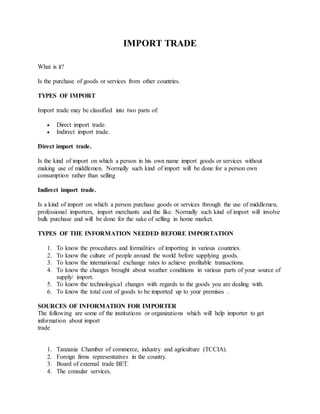 IMPORT TRADE | DOCX