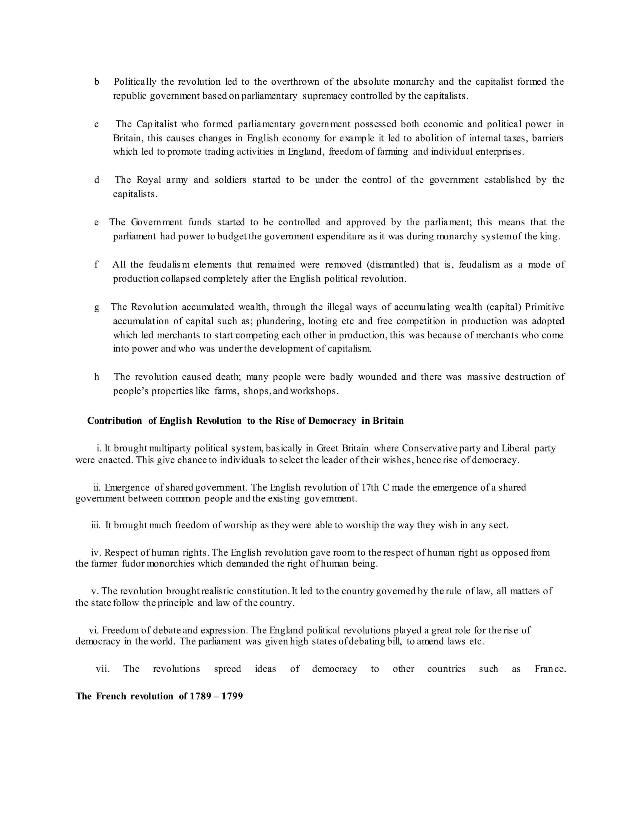 THE RISE OF DEMOCRACY IN EUROPE | DOCX