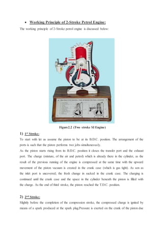 To study the constructional details & working principles of two-stroke ...