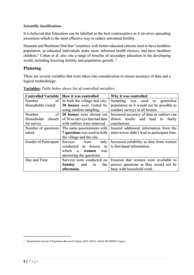 ESS INTERNAL ASSESSMENT 2019-SURVEY 2 | PDF