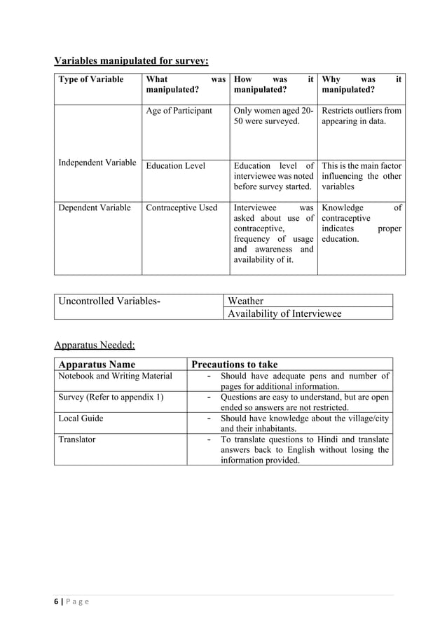 ESS INTERNAL ASSESSMENT 2019-SURVEY 2 | PDF