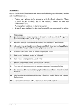 ESS INTERNAL ASSESSMENT 2019-SURVEY 2 | PDF