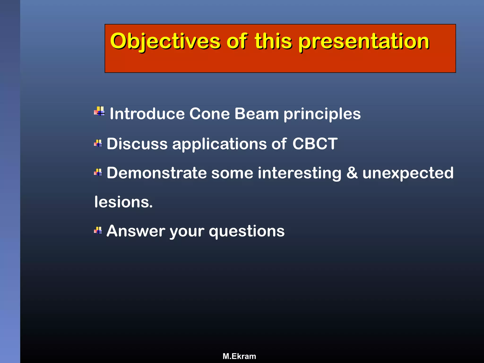 Basic applications of CBCT | PPT