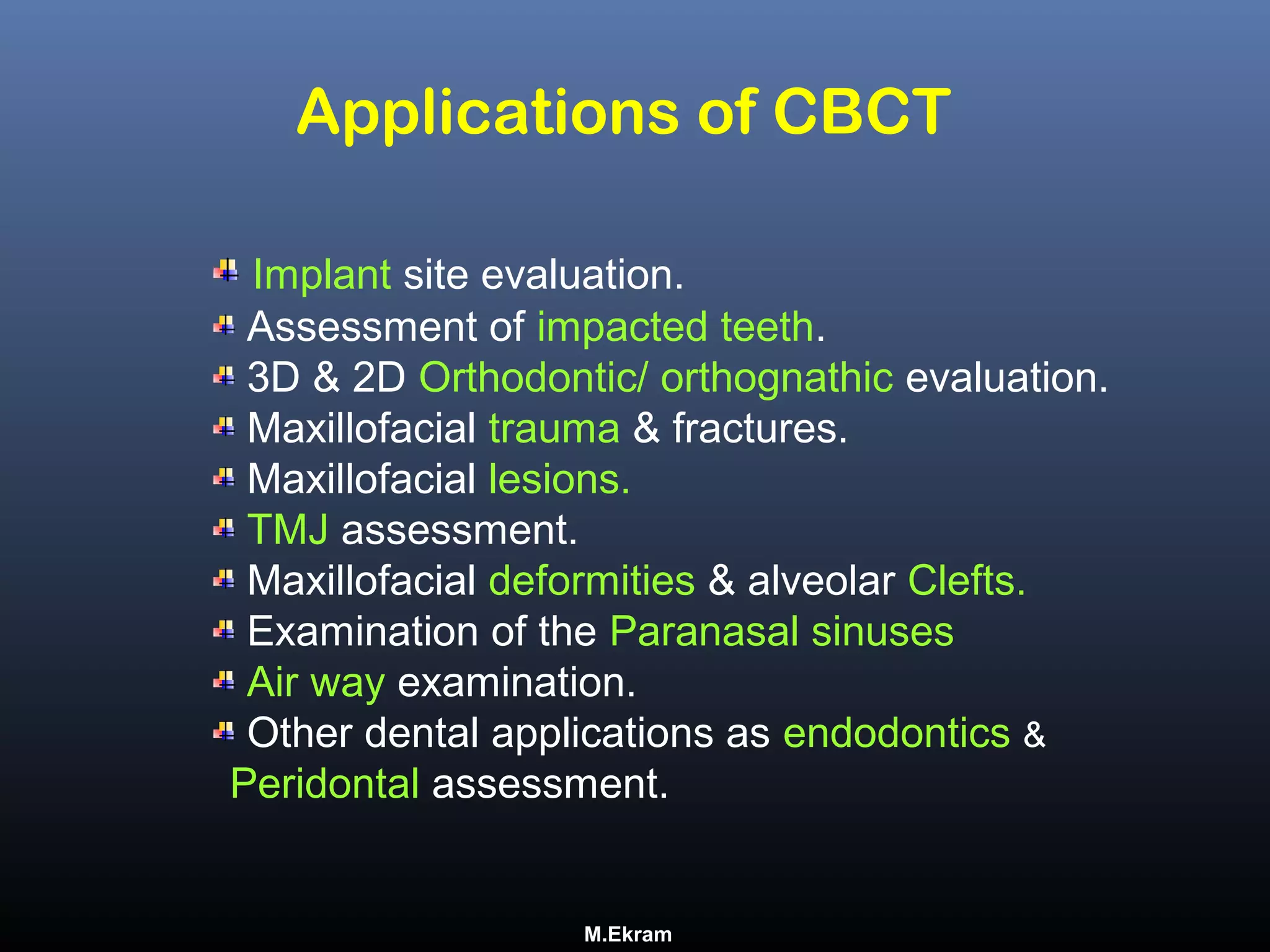 Basic applications of CBCT | PPT