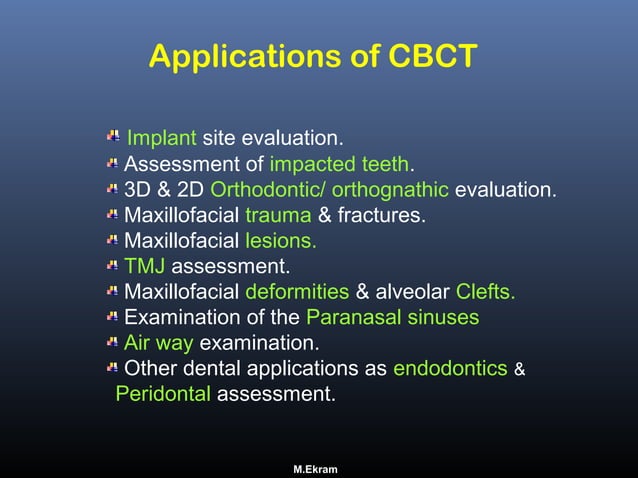 Basic applications of CBCT | PPT | 3-D Graphics | Computer Software and ...