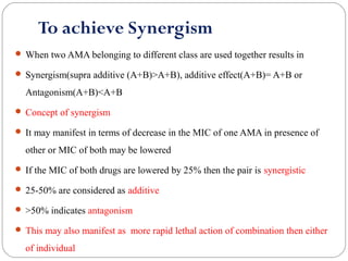 2. Choice and combined use of Anti-microbial agents | PPT