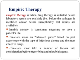 2. Choice and combined use of Anti-microbial agents | PPT