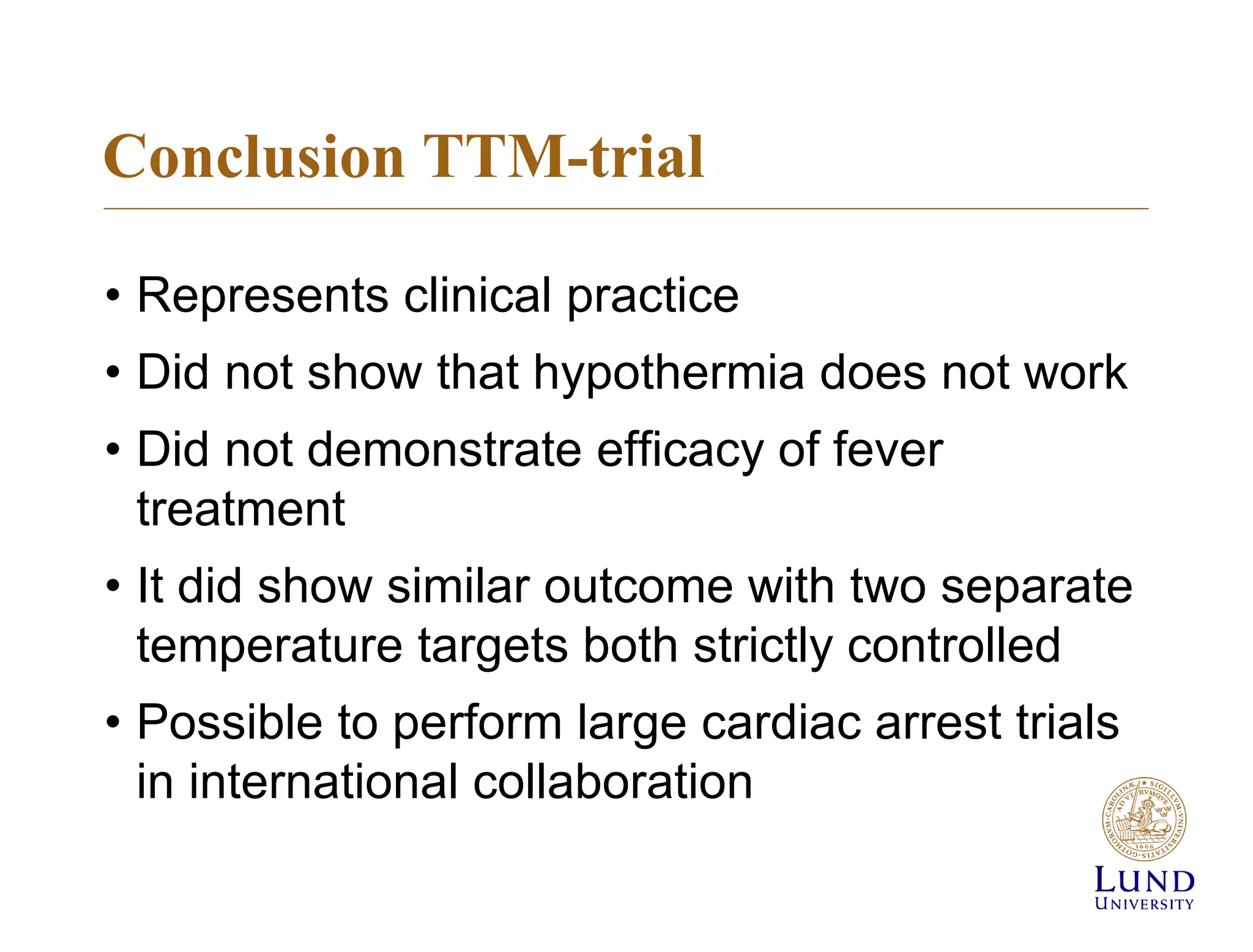 The TTM trials - why, how and what? | PDF