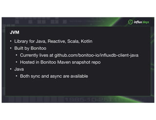 Using the Java Client Library by Noah Crowley, DevRel | InfluxData | PPT
