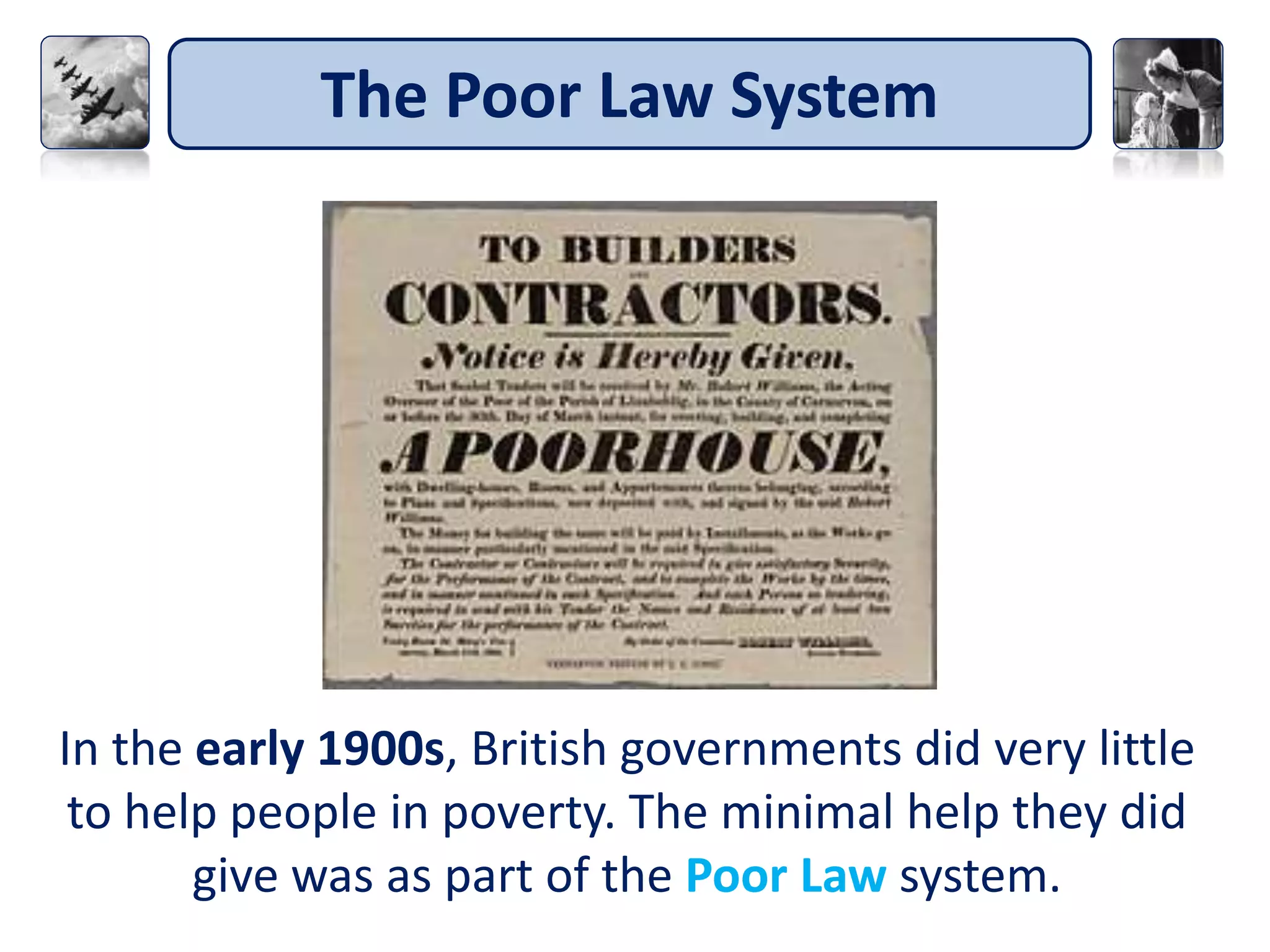Making of Modern Britain 1880-1951 - the poor law system | PPTX