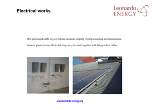Photovoltaic Training Course - Module 2.3 - Electrical installation | PPTX