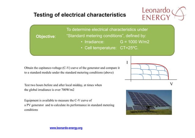 Photovoltaic Training Course - Module 2.7 - Commissioning tests | PPTX
