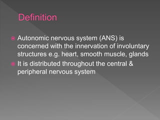 Autonomic nervous system: an introduction | PPT