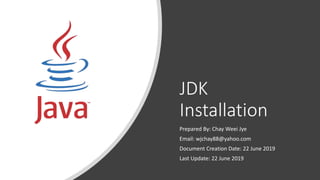 Jdk installation | PPTX