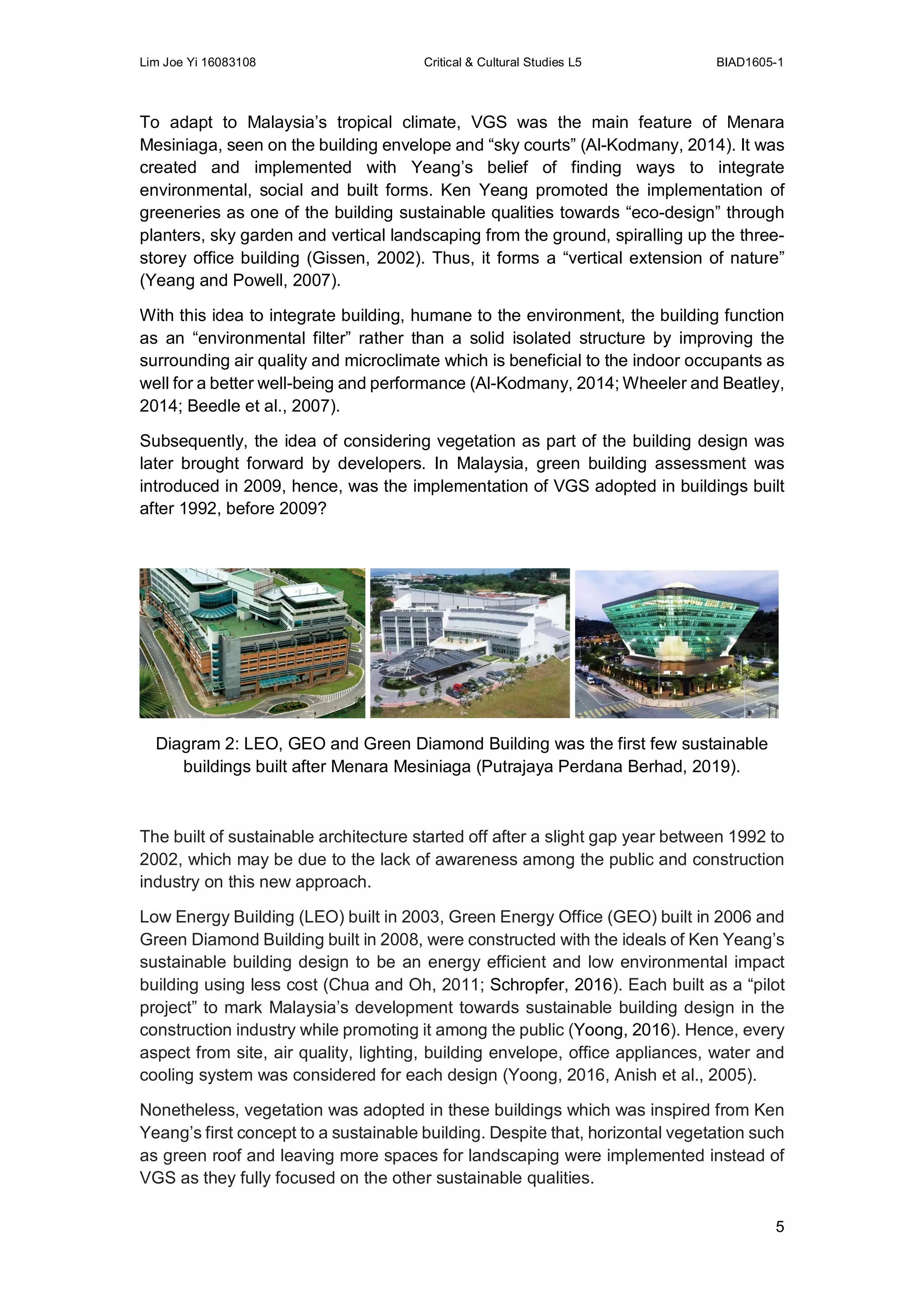 Vertical Greening System (VGS) in Malaysia Research Essay | PDF