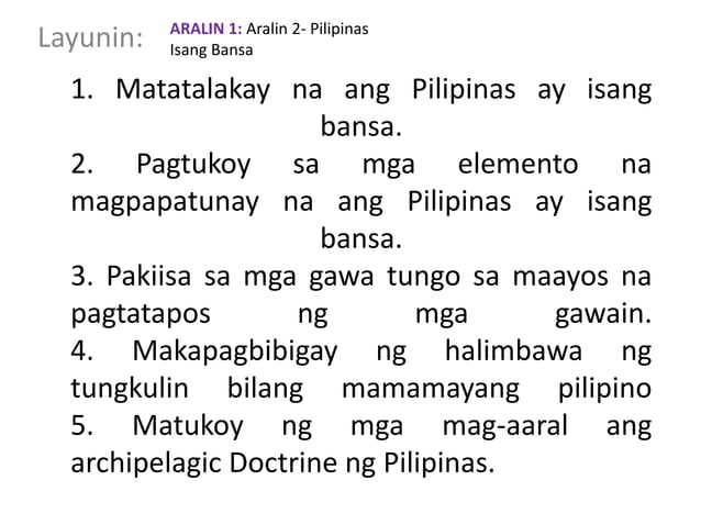 Pilipinas: Isang Bansa | PPTX