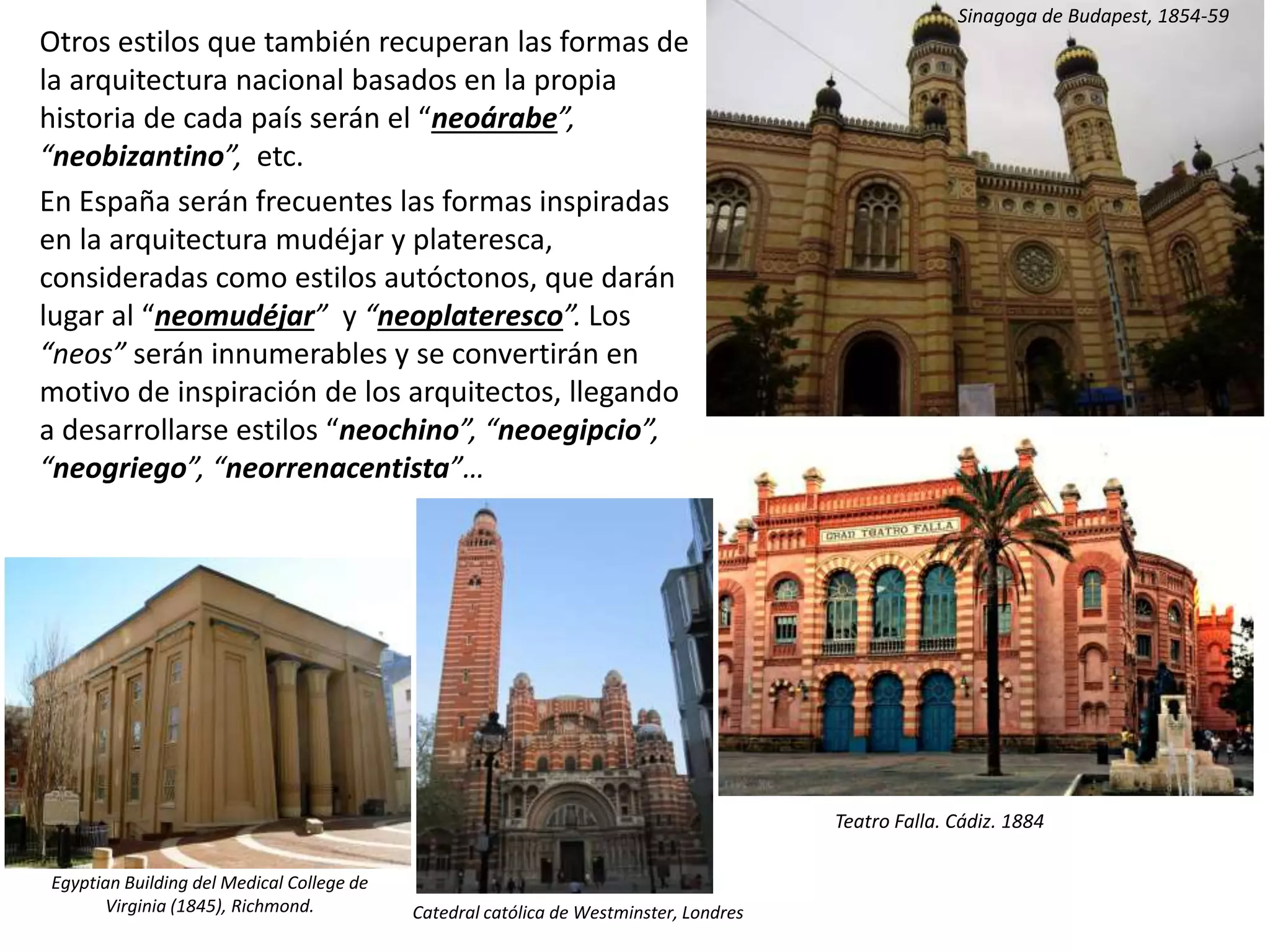 Caracteristicas del historicismo en arquitectura y su evolucion hacia ...