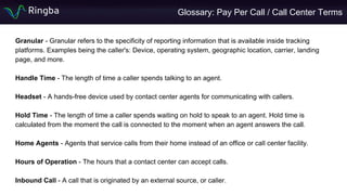 Glossary of Pay Per Call and Call Center Terms | Pay Per Call ...